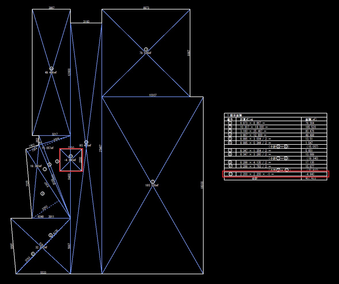 Excelを使わない面積表の作成 – ADA